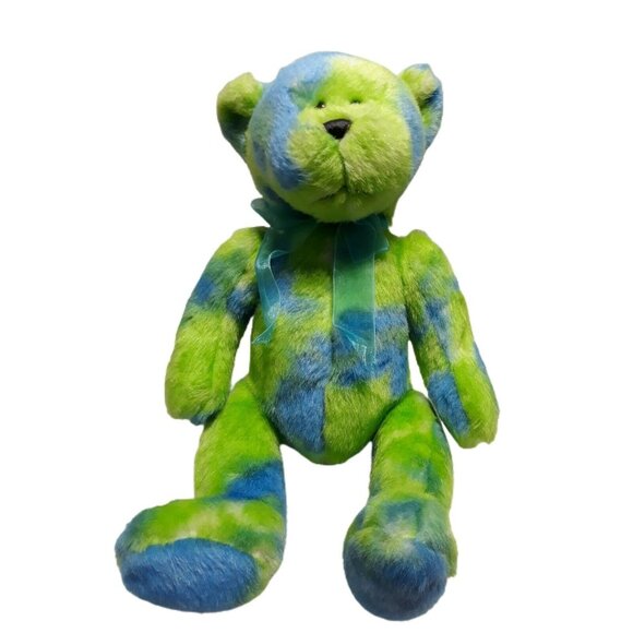 Sugar Loaf | Toys | Sugar Loaf Green And Blue Bear Animal Plush Stuffed ...